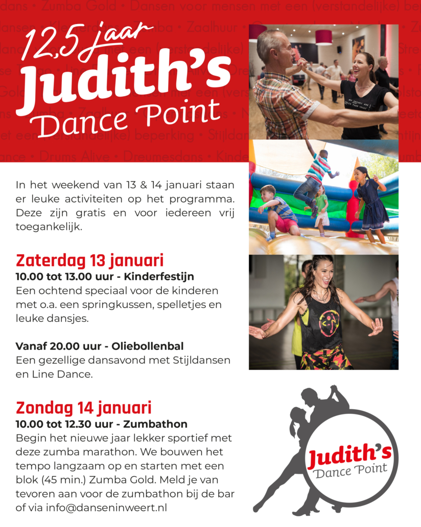 12,5 jaar jubileum - Judith's Dance Point